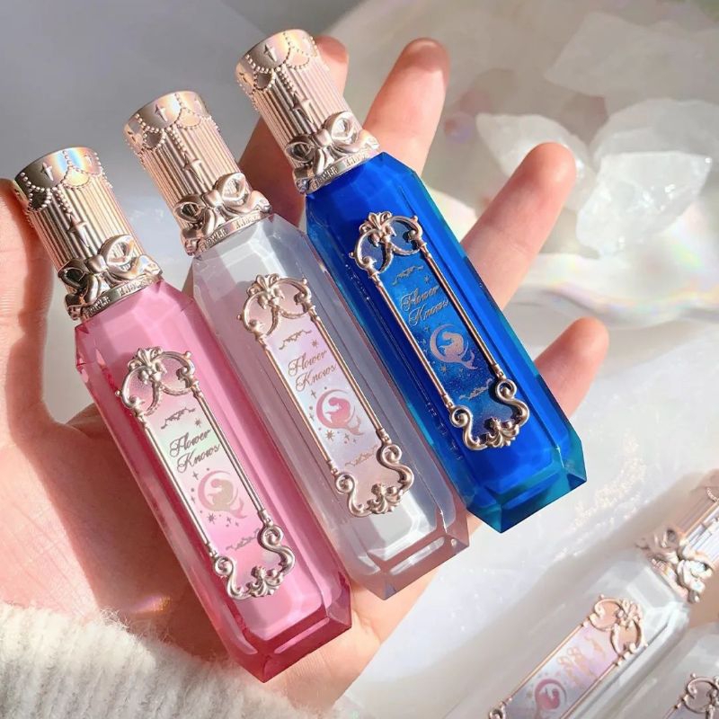 Jual Flower Knows Moonlight Mermaid Series Jewelry Lip Gloss 9 Colors 3 ...