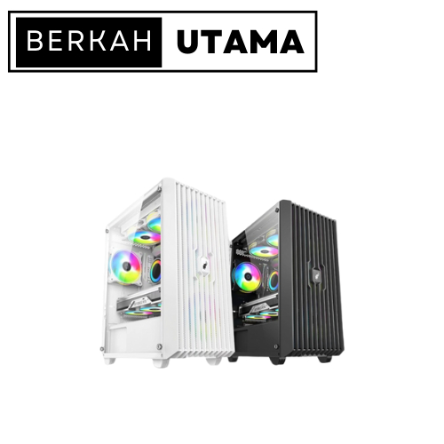 Jual CASING INFINITY POSEIDON V3 INCLUDE 3 FAN RGB - mATX GAMING CASE ...