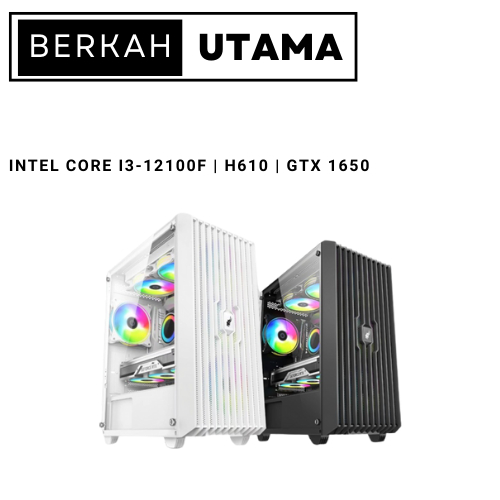 Jual (PC ONLY / RAKITAN) GAMING INTEL CORE I3 12100 | DDR4 16GB | GTX 1650 4GB | Shopee Indonesia