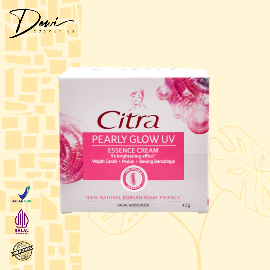 Jual CITRA Pearly White Cream UV Pearl Essence Face Moisturizer 40 GR ...