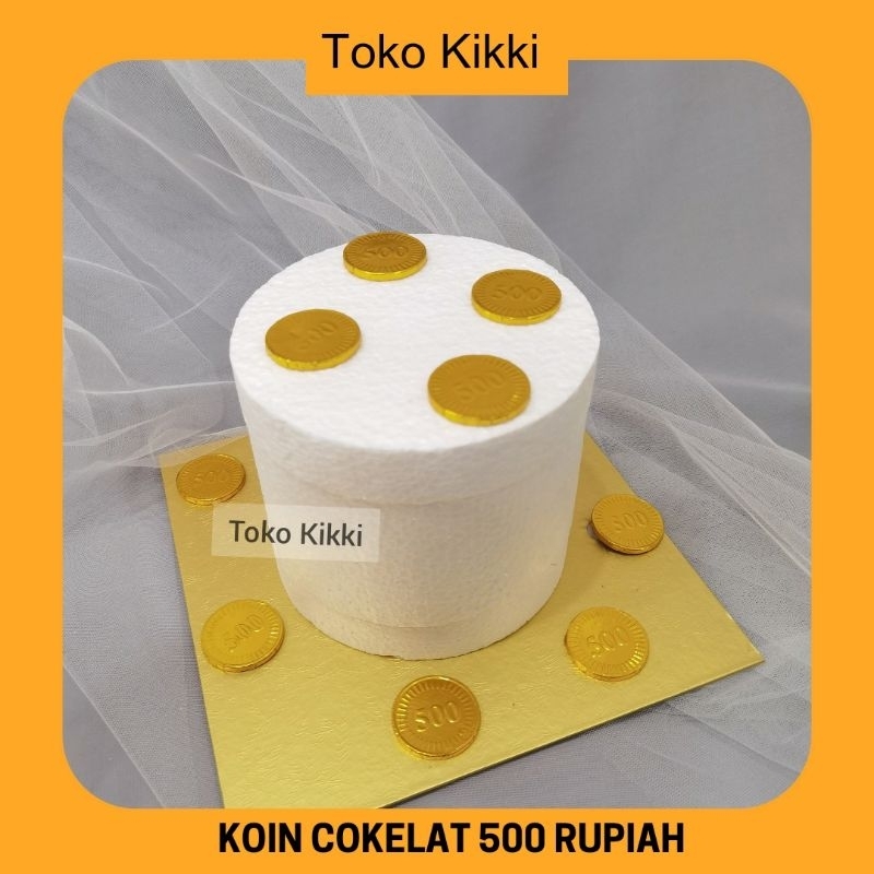 Jual Koin 500 Rupiah Gold Cokelat / Koin Money Cake / Koin 500 Rupiah ...