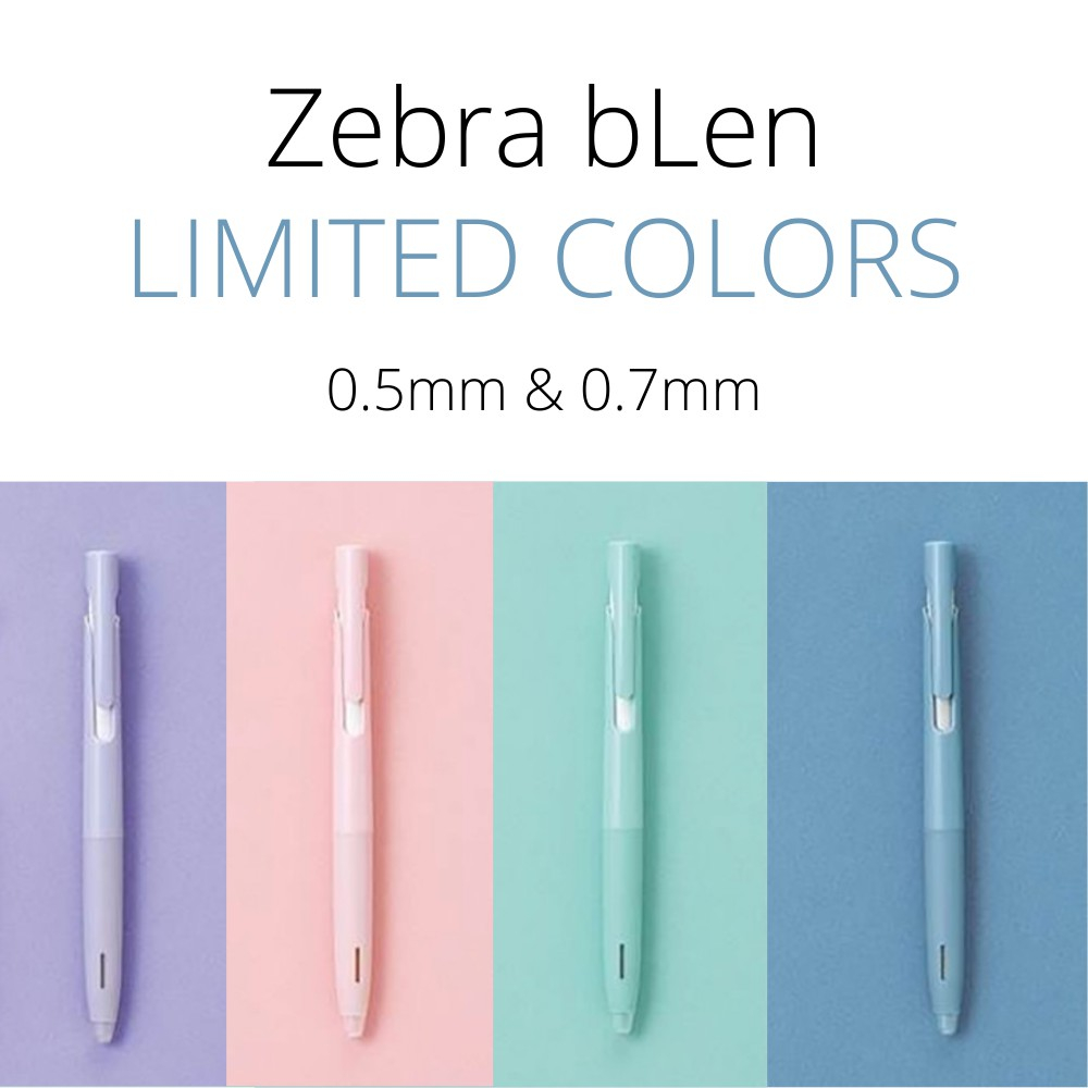 Jual BLEN PEN/BOLPEN PASTEL COLOUR INK ZEBRA LIMITED EDITION | Shopee ...