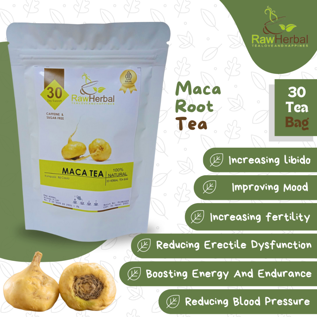 Jual MACA TEA : TEH HERBAL MACA ISI 30 TEA BAG | Shopee Indonesia
