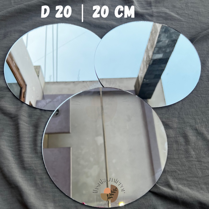 Jual Cermin bulat diameter 20 cm | Cricle Mirror 20 cm | Shopee Indonesia