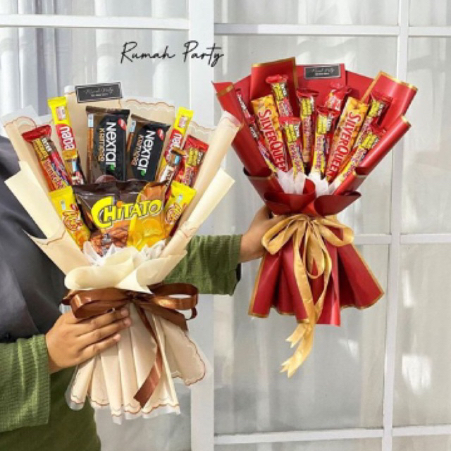 Jual Buket Snack Murah / Buket Coklat Silverqueen | Shopee Indonesia