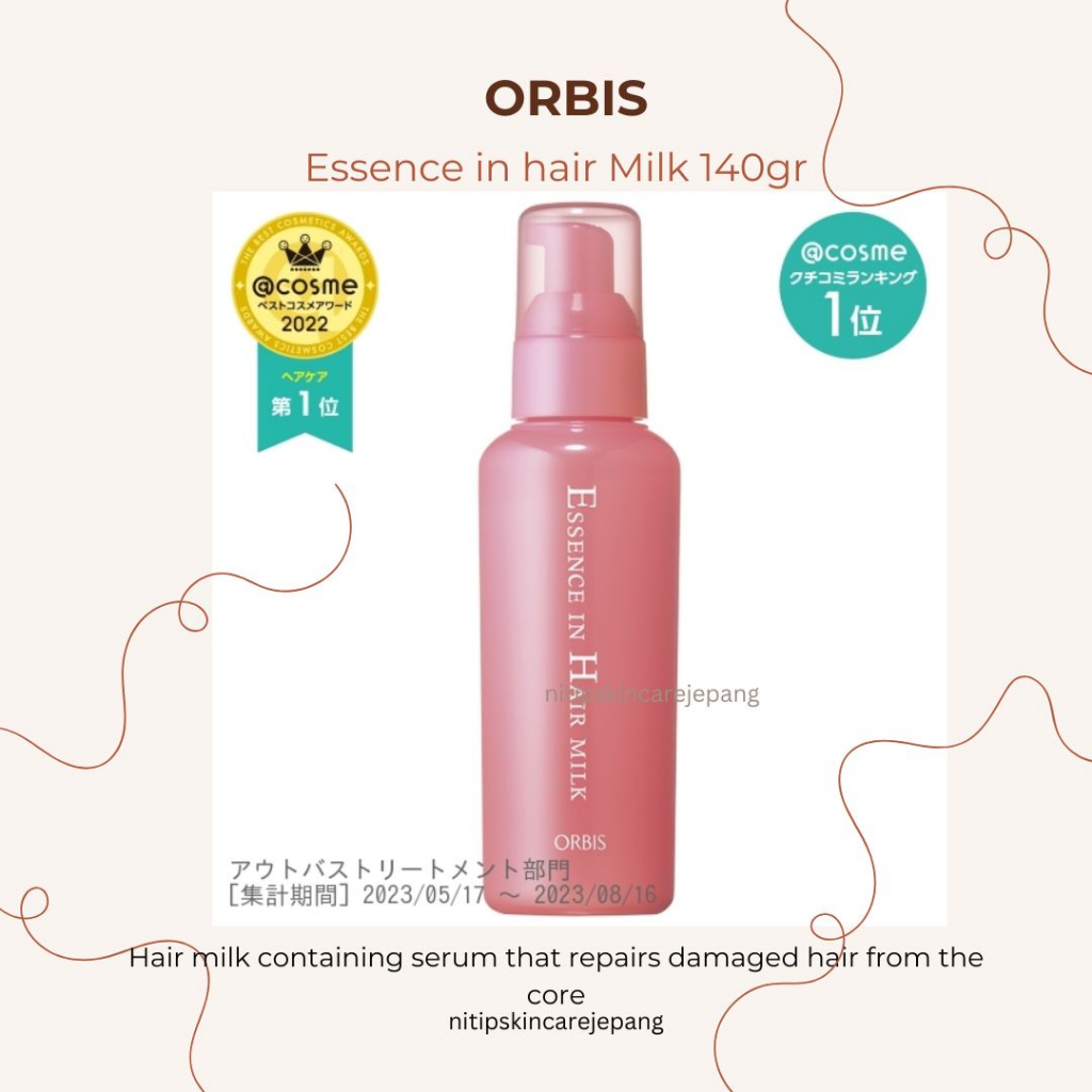 Jual PO Jepang -- ORBIS ESSENCE IN HAIR MILK ORIGINAL JAPAN COSME NO 1 - ORBIS HAIR WATER ...