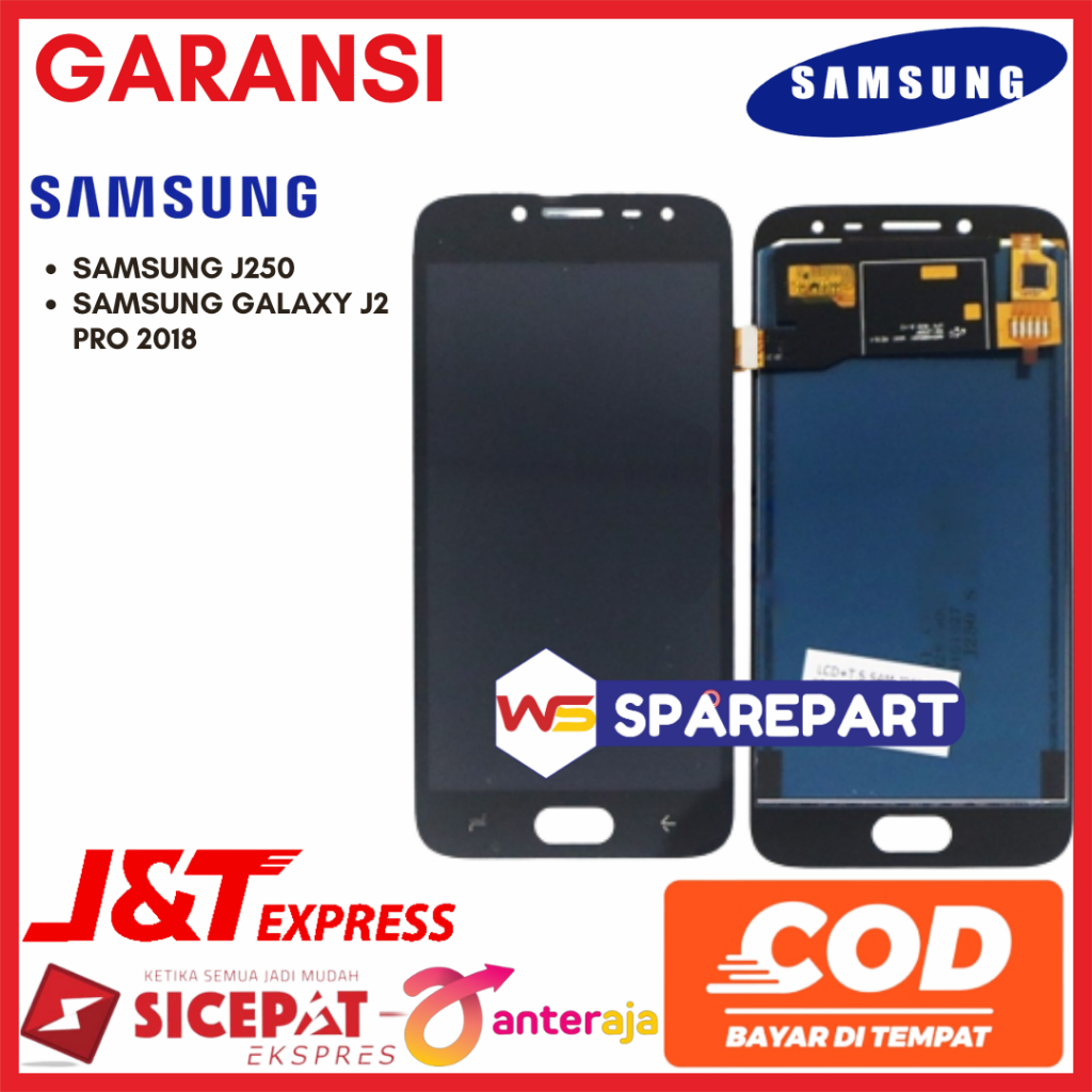 Jual LCD TOUCHSCREEN SAMSUNG GALAXY J2 PRO 2018 / J250 - ORIGINAL ...