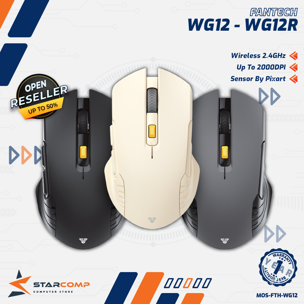 Jual Mouse Wireless Gaming Fantech WG12R - WG12 RAIGOR Gen III Rechargeable | Shopee Indonesia