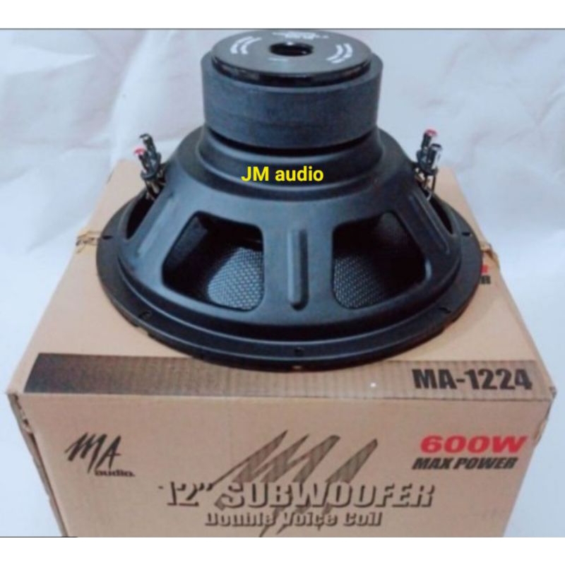 Jual speaker subwoofer 12in MA audio MA-1224 doble coil,doble magnet ...