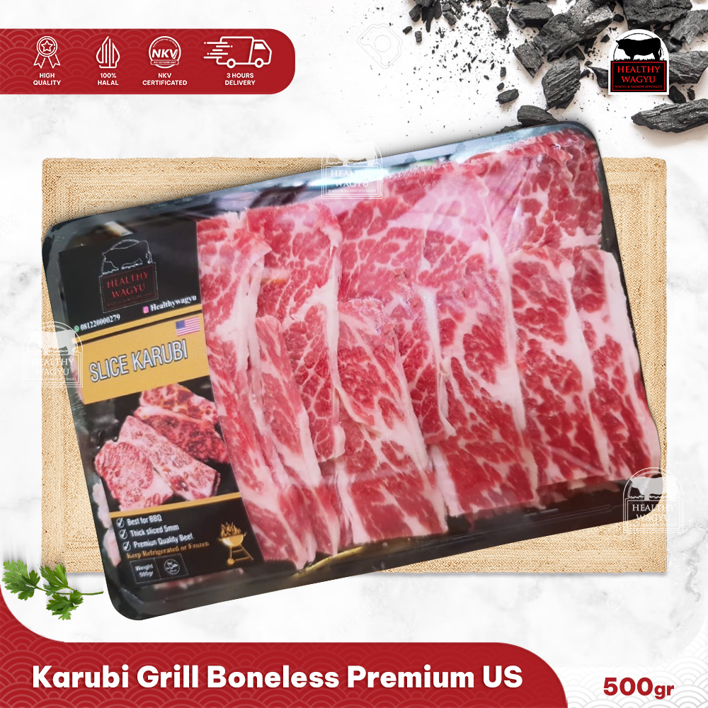 Jual Karubi Grill Boneless Shortribs Us Beef 500gr Healthy Wagyu ...
