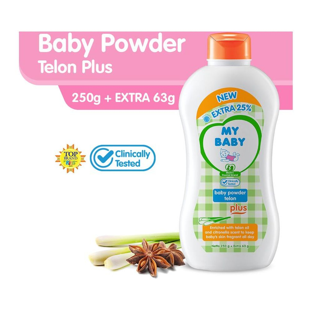 Jual MY BABY Powder Telon Plus 225 gr - Bedak Bayi Wangi Telon Plus | Shopee Indonesia