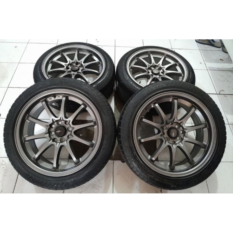 Jual Velg Mobil Variasi Second Hiroshima(HSR) Ring 17 H4x100/114 ÷ Ban PHI 205 50 r17 Buat ...