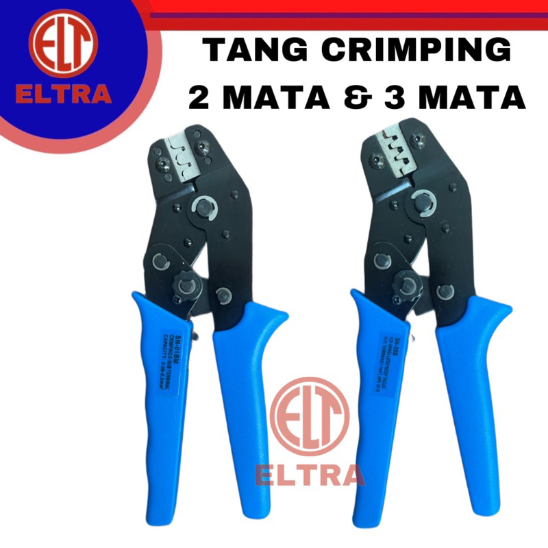 Jual Tang crimping tool 2 lubang mata 3 lubang mata 100% ORI murah ...