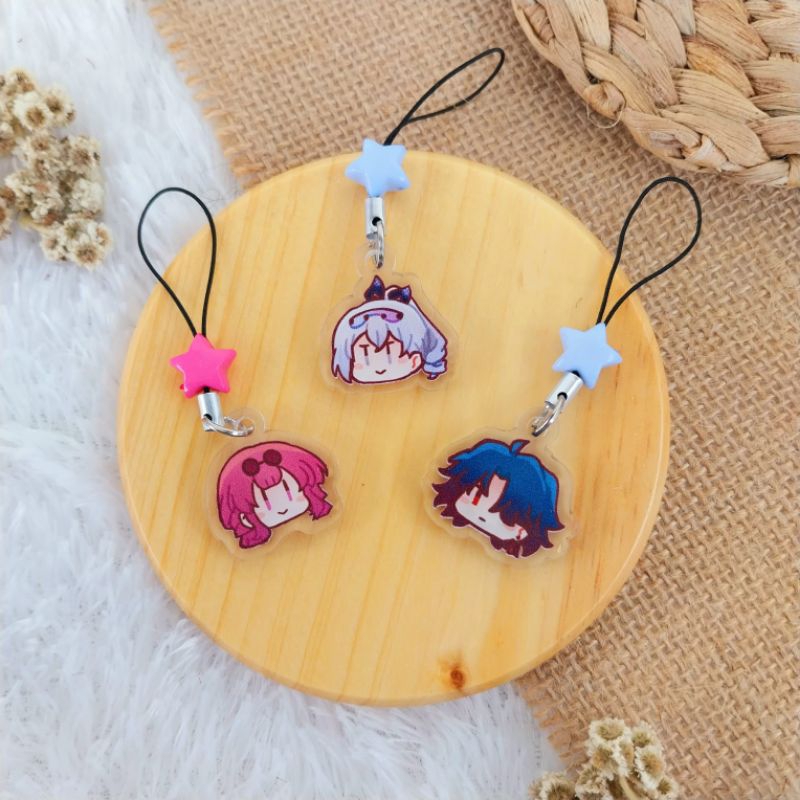 Jual Honkai Star Rail Acrylic Phone Strap Stellaron Hunters Chibi ...