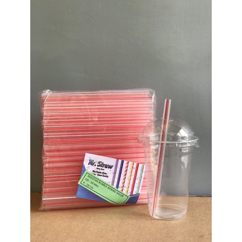 Jual Sedotan Bubble tea Boba 10mm isi 200gram / sedotan minuman ice ...
