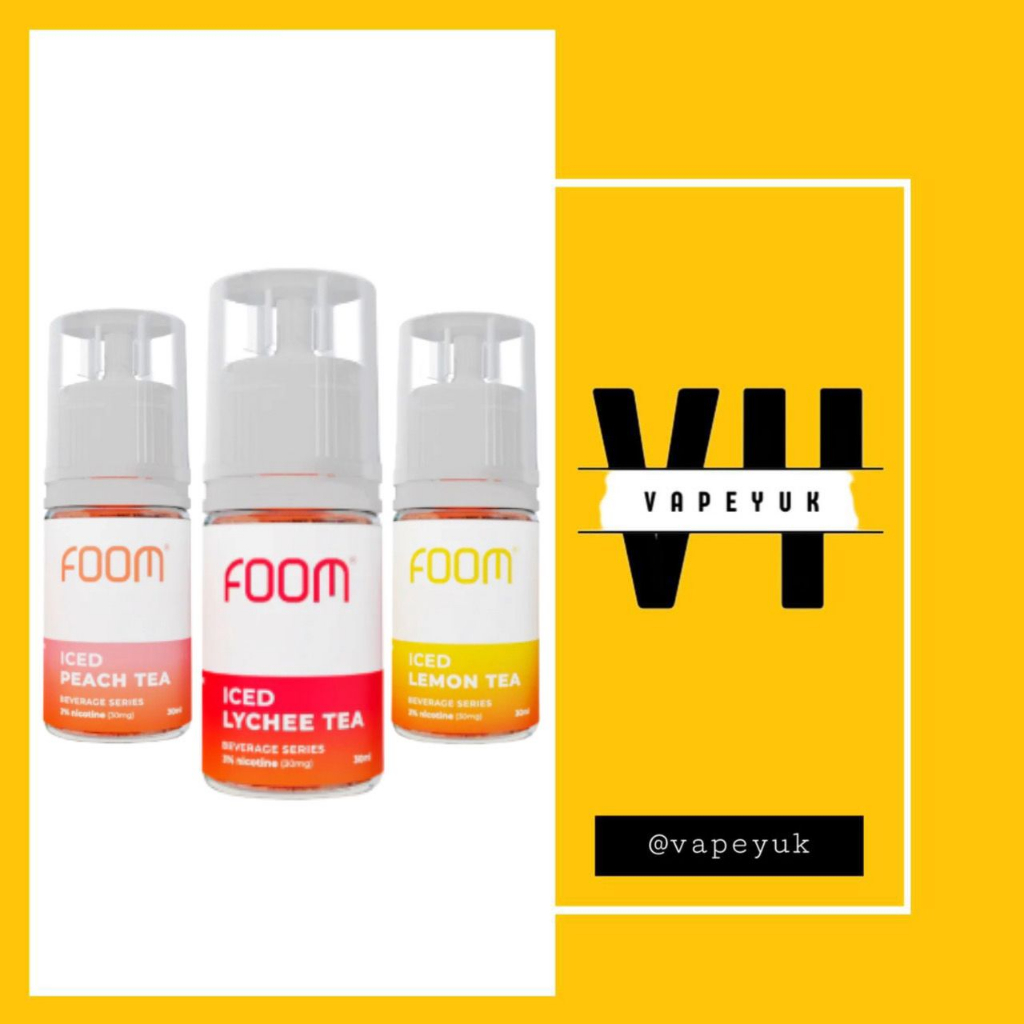 Jual Foom Iced Tea Series 30ml Lemon Tea Lychee Tea Peach Tea | Shopee ...
