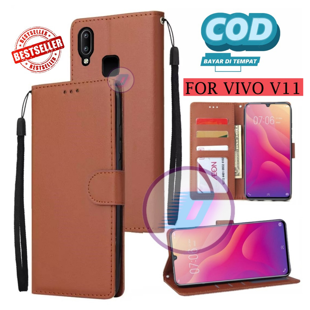 Jual VIVO V11 (1806) FLIP LEATHER CASE PREMIUM-SARUNG BUKU KULIT/DOMPET ...