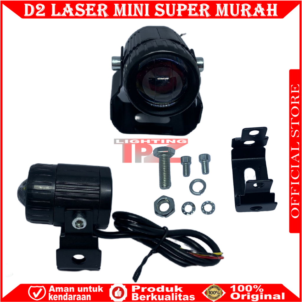 Jual ORIGINAL LAMPU LASER LED ULTRA D2 MINI SUPER MURAH 2 WARNA | LAMPU ...