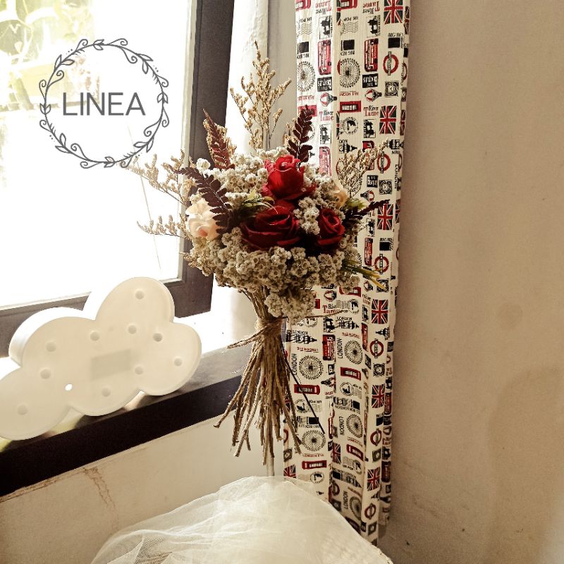 Jual Linea Hand Buket Queena Hand Bouquet Wedding Prewedding Buket ...