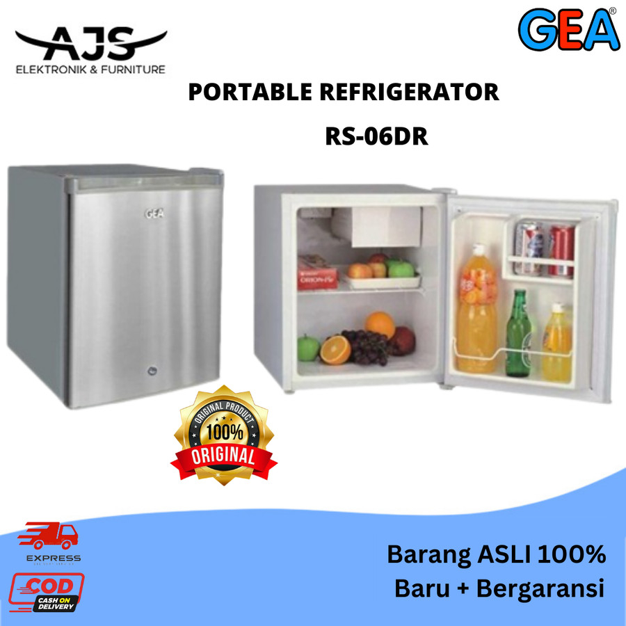 Jual Kulkas Portable GEA RS-06DR Mini Bar Soft Drink Cabinet RS06DR | Shopee Indonesia