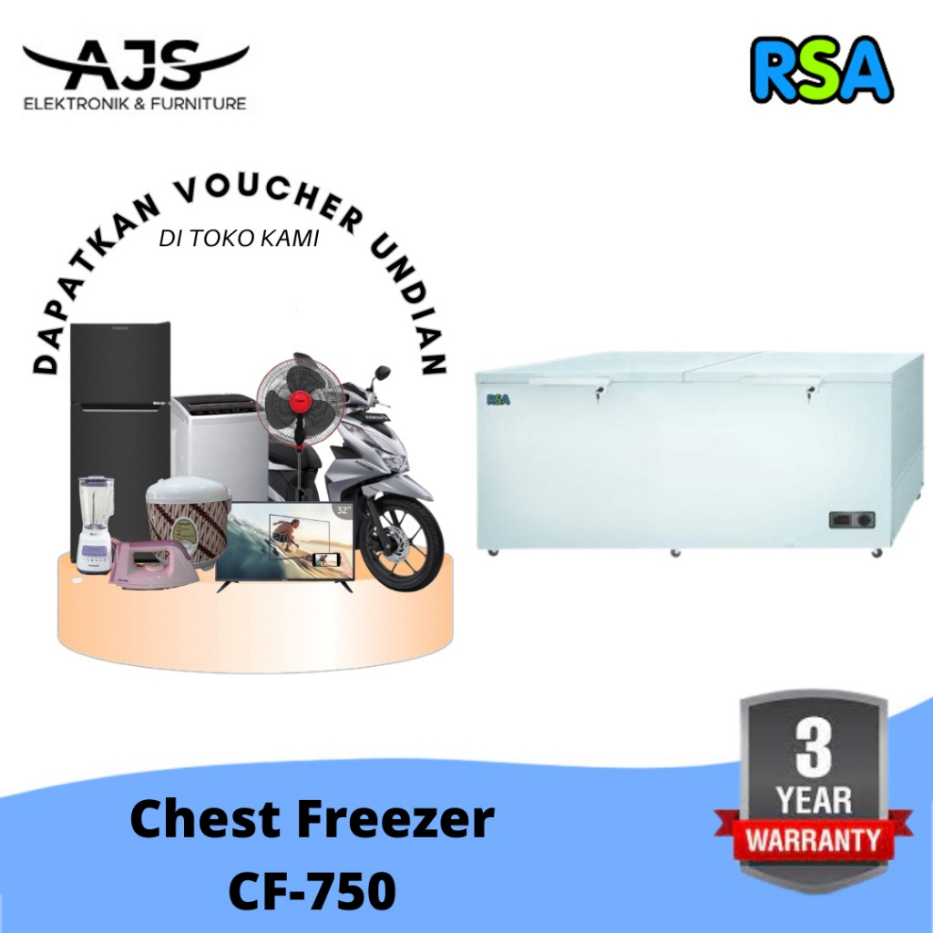 Jual RSA CF-750 Chest Frezeer - Putih [750 L/ Khusus Jabodetabek ...