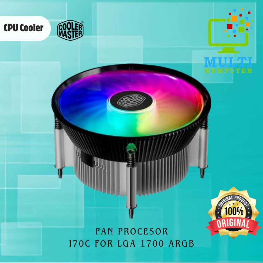 Jual FAN PROCESOR COOLER MASTER I70C FOR LGA 1700 ARGB CPU COOLER ...
