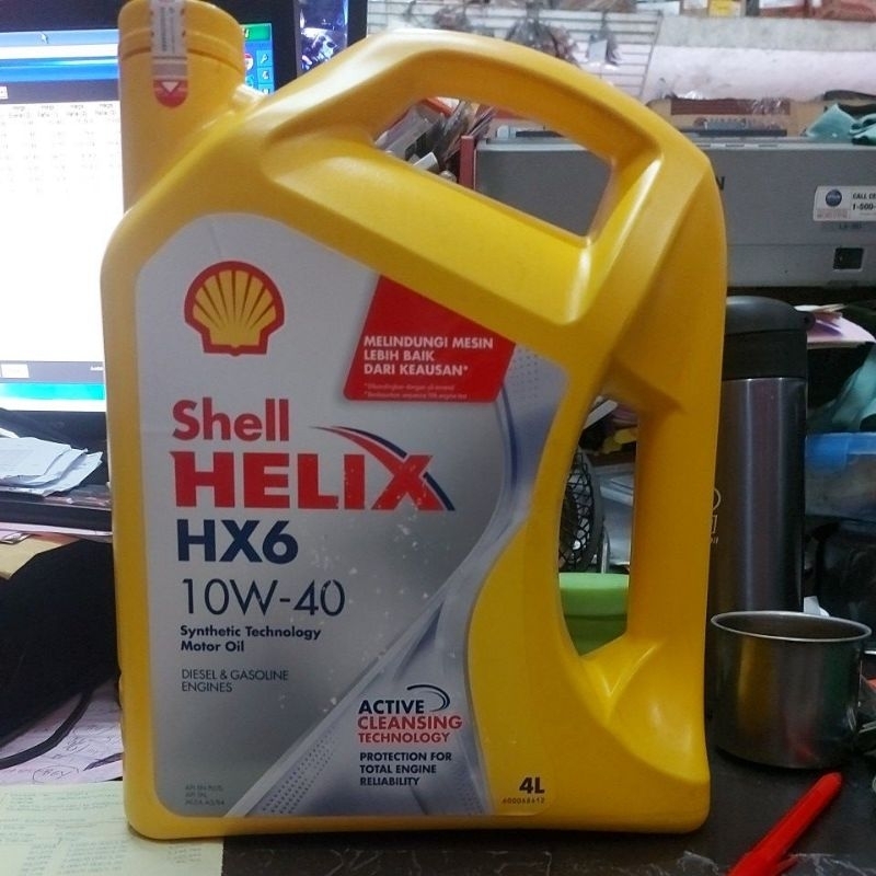 Jual SHELL HELIX HX6 10W/40 GALON | Shopee Indonesia