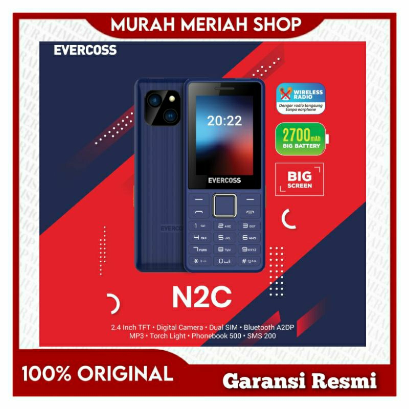 Jual Evercoss N2C Feature Phone Garansi Resmi | Shopee Indonesia