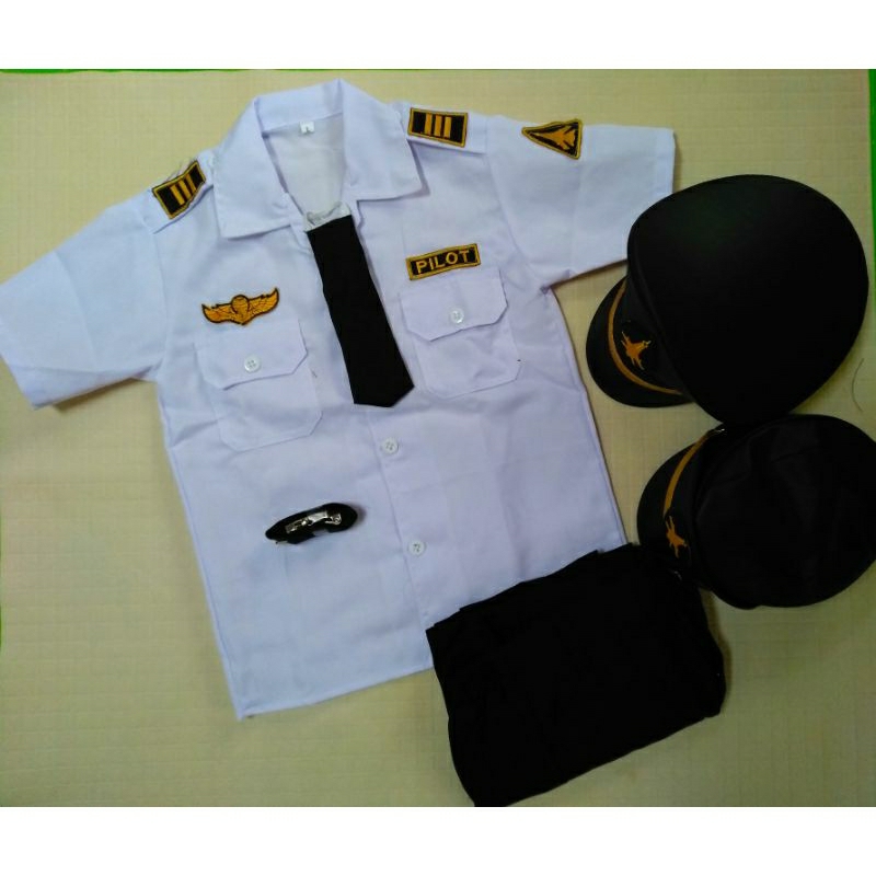 Jual BAJU PILOT ANAK TK/PAUD LENGKAP 1 SET KOMPLIT | Shopee Indonesia