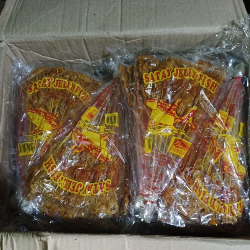 Jual Sate lidi tusuk ikan / Kapal isi 10bungkus / 120 tusuk / makanan ...