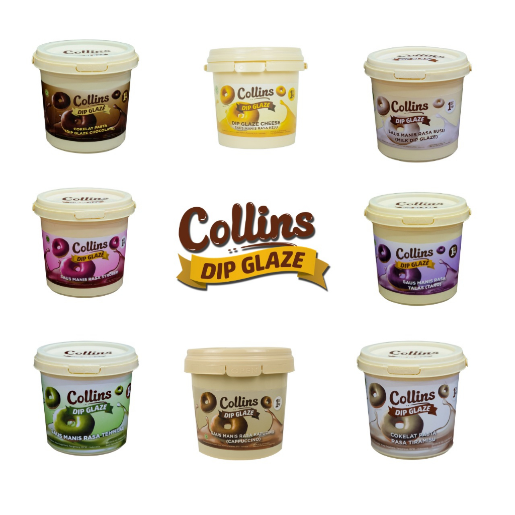 Jual collins all varian 1 kg coklat/strawberry/taro/green tea/milk ...