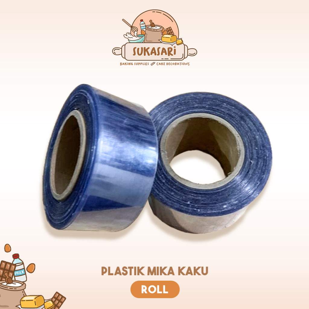 Jual Sukasari - Mika Kaku Roll / Mika Cake / Plastik Mika Kaku Tiramisu Gulungan / Mika Roll Kue ...
