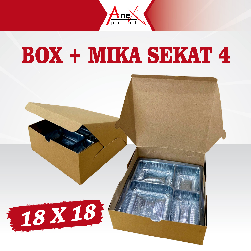 Jual BOX KUE 18 X 18 DAN 20 X 20 | BOX NASI KATERING | BOX SNACK | DUS ...