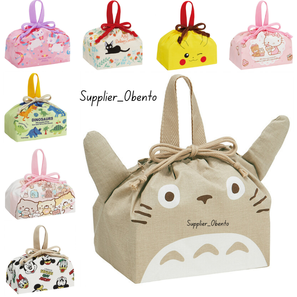 Jual [Skater] Disney Children's Lunch Bag Unicorn Totoro Drawstring Bag Made in Japan - Tas ...