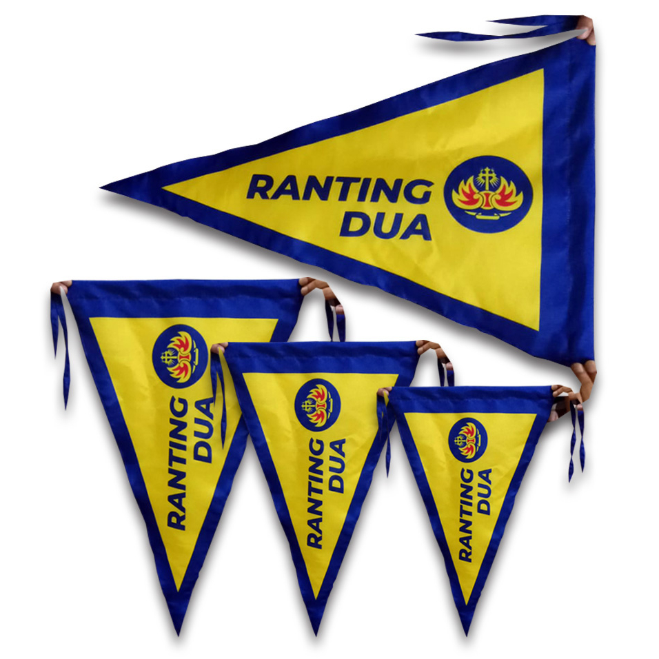 Jual Cetak Bendera Custom Tour Guide Segitiga untuk Tour Travel ...
