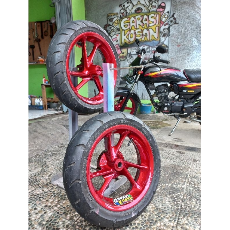 Jual PAKET CAT MERAH CANDY UNTUK VELG MOTOR | Shopee Indonesia
