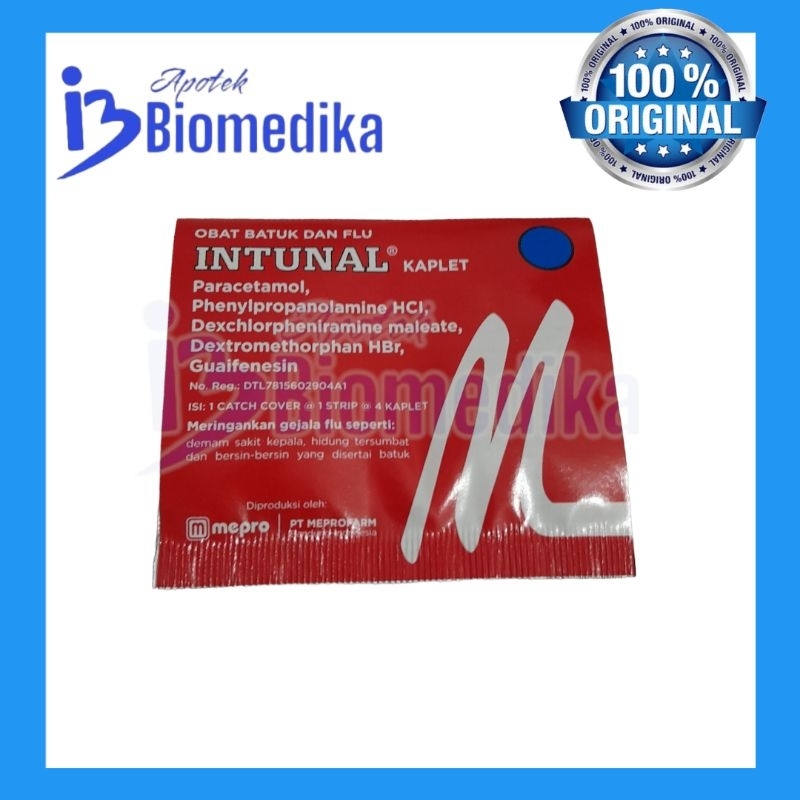 Jual INTUNAL TABLET PERSTRIP obat batuk pilek | Shopee Indonesia