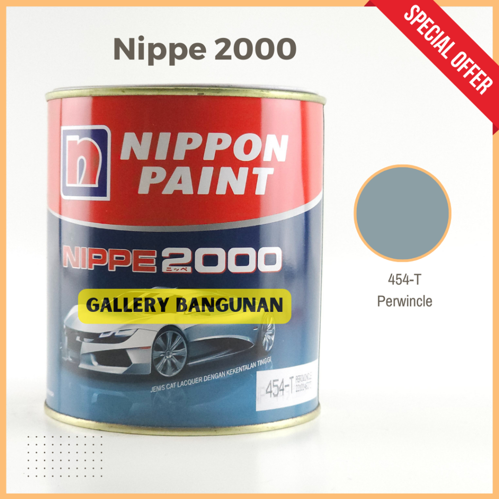 Jual Nippe 2000 454 T Periwincle Cat Kayu Besi NC Nippon Paint Kemasan 1 Liter | Shopee Indonesia
