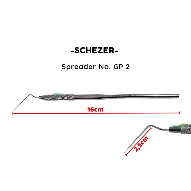 Jual Dental Root Canal Spreader GP 2 Plugger Schezer Germany | Shopee ...