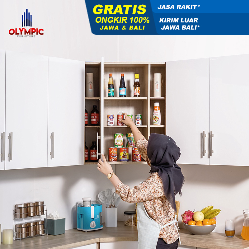 Jual MORE Olympic Kitchen Set Sudut Atas / Rak Dapur / Kabinet Atas ...