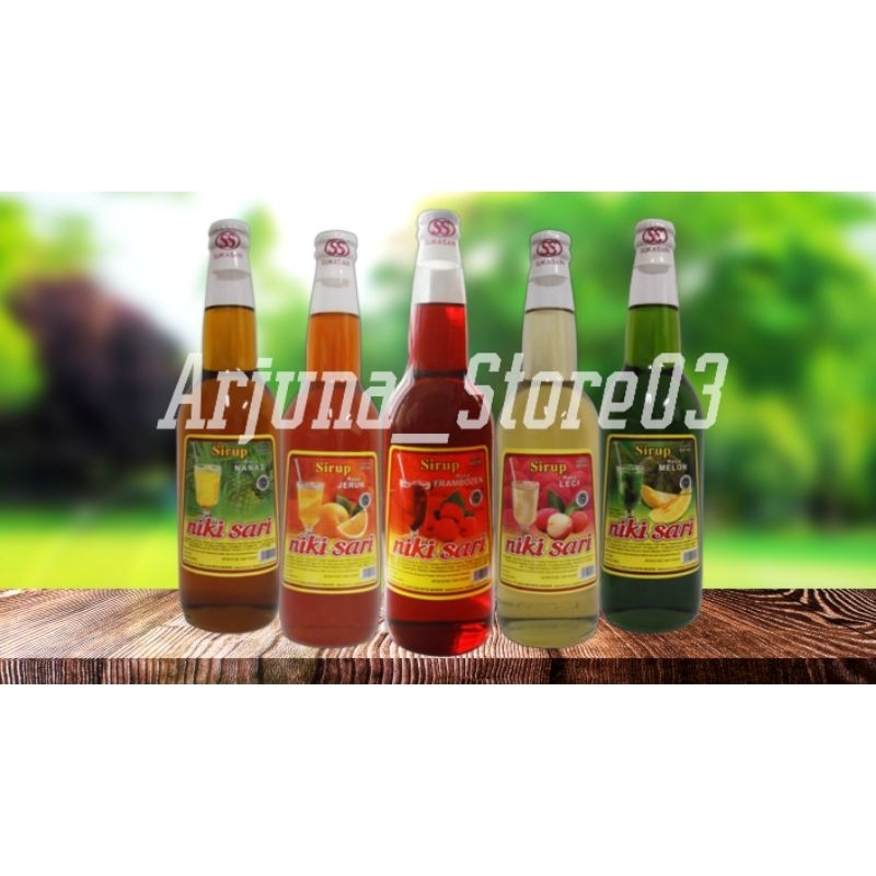 Jual SIRUP NIKI SARI 625 ML FRAMBOZE/JERUK/MELON/NANAS/LECI 100% GULA ...