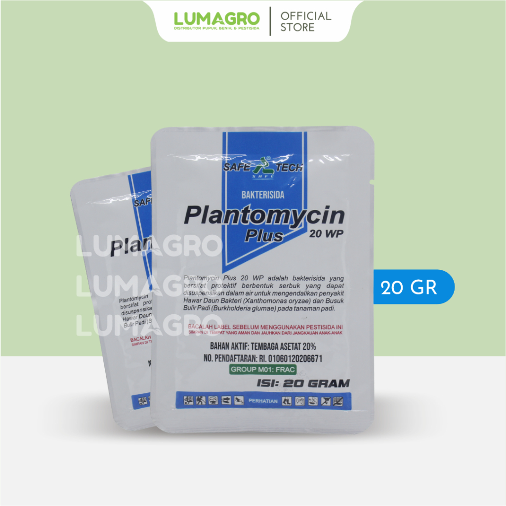 Jual Fungisida Plantomycin Plus 20WP 20gr Tembaga Asetat Pengendali ...