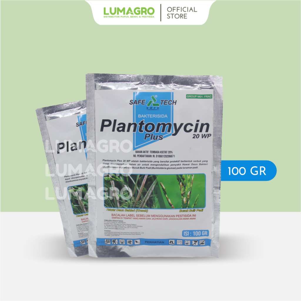 Jual Fungisida Plantomycin Plus 20WP 100gr Tembaga Asetat Pengendali ...