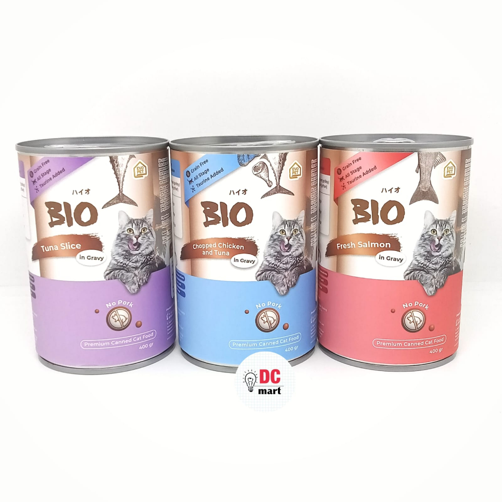 Jual BIO CAT KALENG 400Gr / Makanan Basah Premium Kaleng Kucing Bio Cat ...