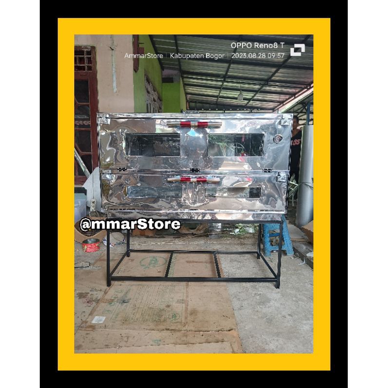 Jual OVEN GAS STAINLESS UK 120X55X70 CM, API ATAS BAWAH, OVEN GAS ...