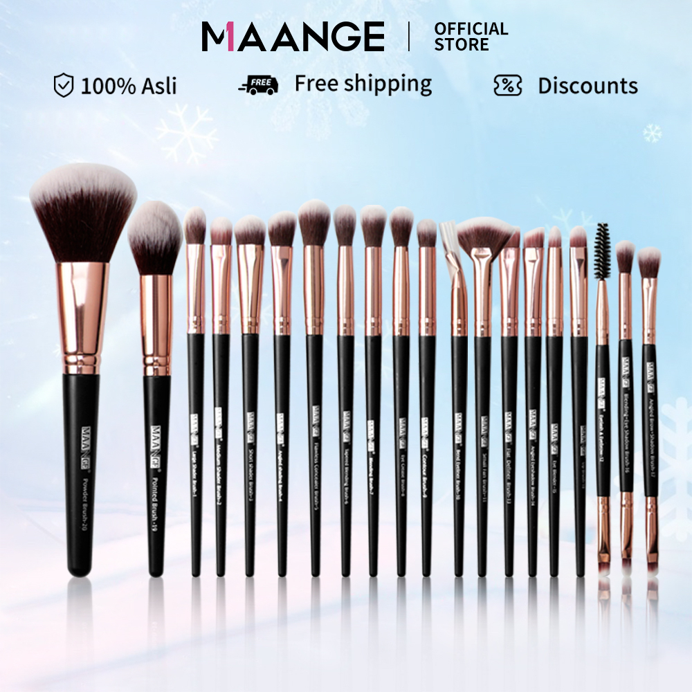 Jual MAANGE 20 Pcs Exclusive brush Set Brush Make up Profesional Alat ...