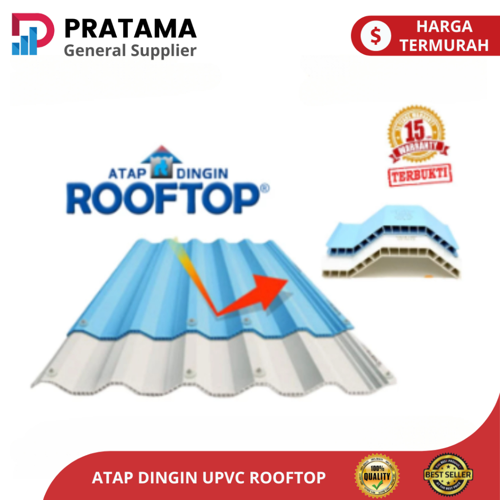 Jual Atap upvc /atap dingin Rooftop Upvc Putih / surabaya | Shopee ...