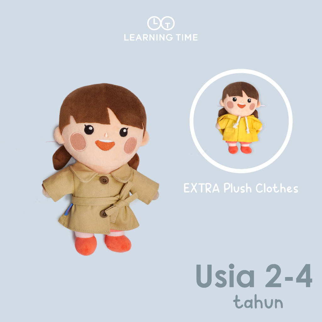 Jual Learning Time Tian Tian Plush With Extra Clothes - Boneka Tian ...