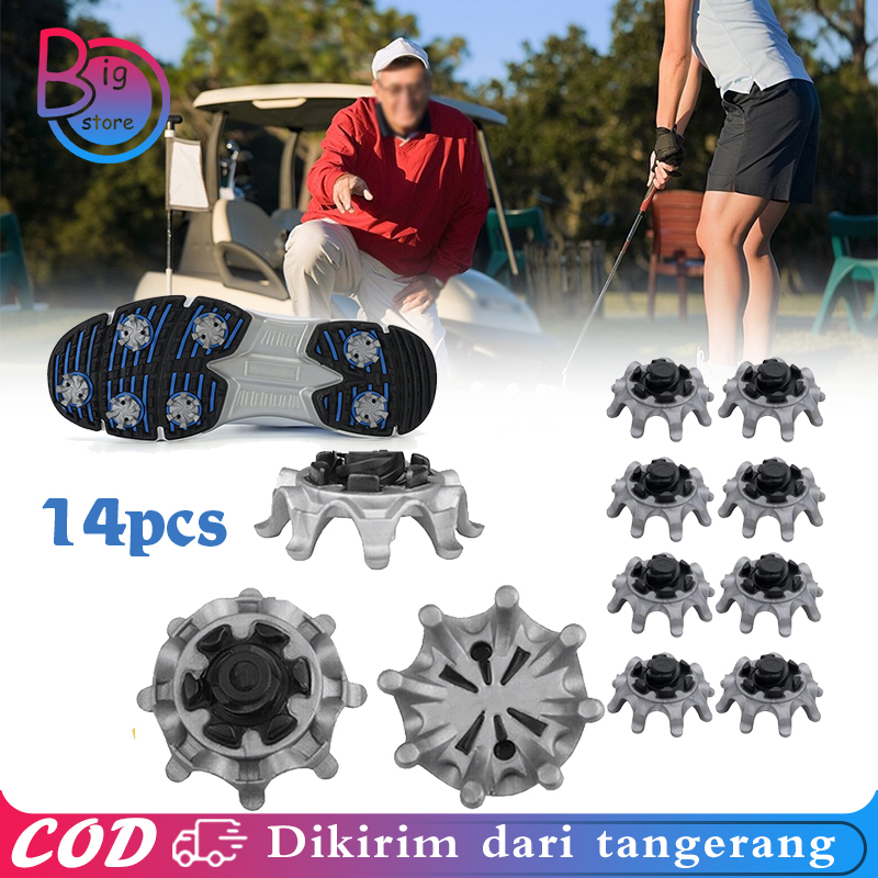 Jual 14pcs/set Spike Sepatu Golf Shoe Spike Anti Slip Fast Twist ...