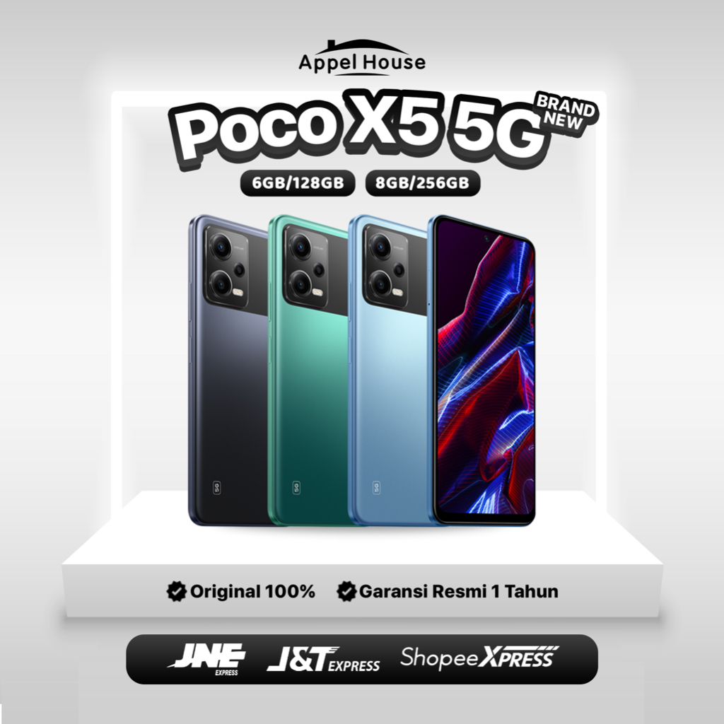 Jual POCO X5 5G BRAND NEW (6GB/128GB) | (8GB/256GB) GARANSI RESMI | Shopee Indonesia